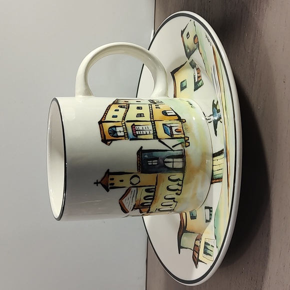 Vintage | Dining | Italian Mug Italy Scenery Casual Settings ...